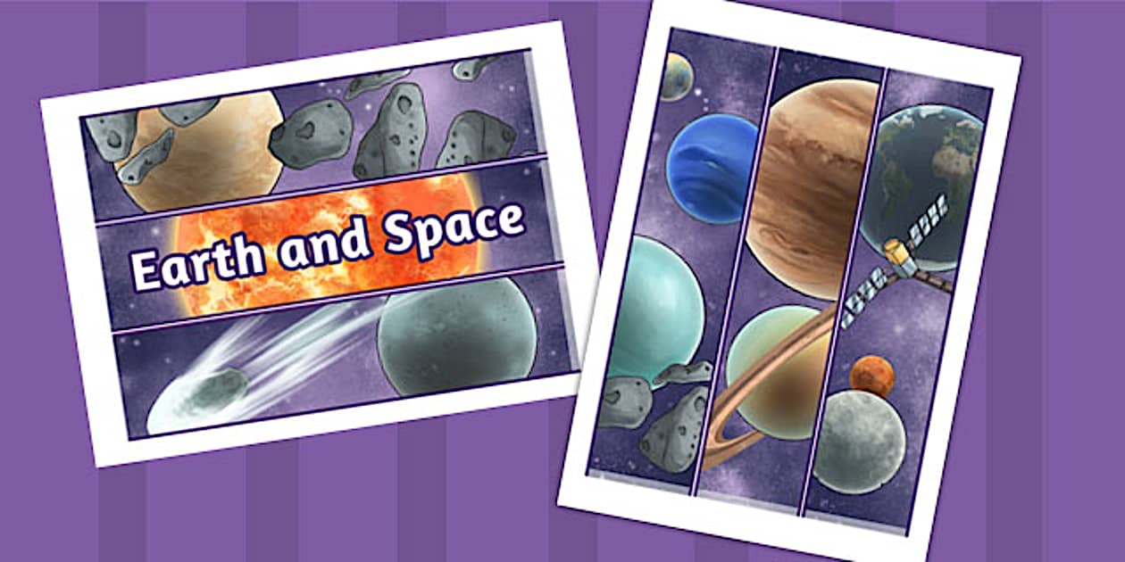Year 5 Science Earth and Space Display Borders - Twinkl