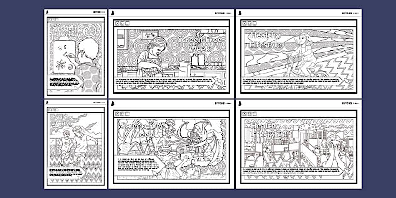 Screen Free Week: Mindfulness Colouring PS4 (teacher made)