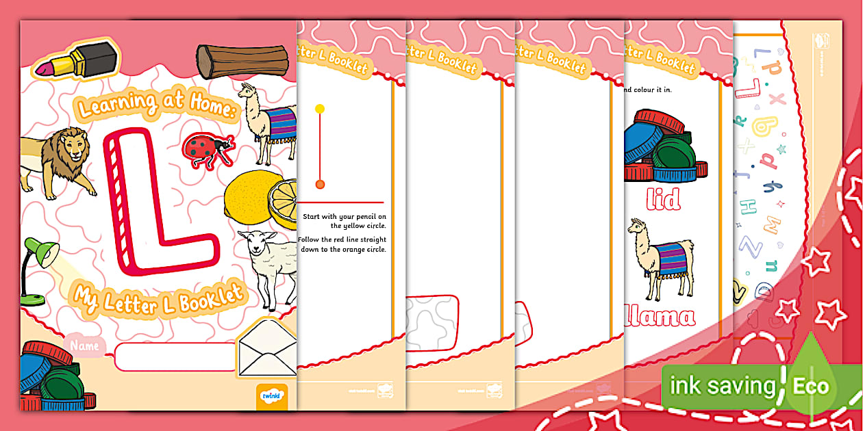 Learning at Home: My Letter 'L' Activity Booklet