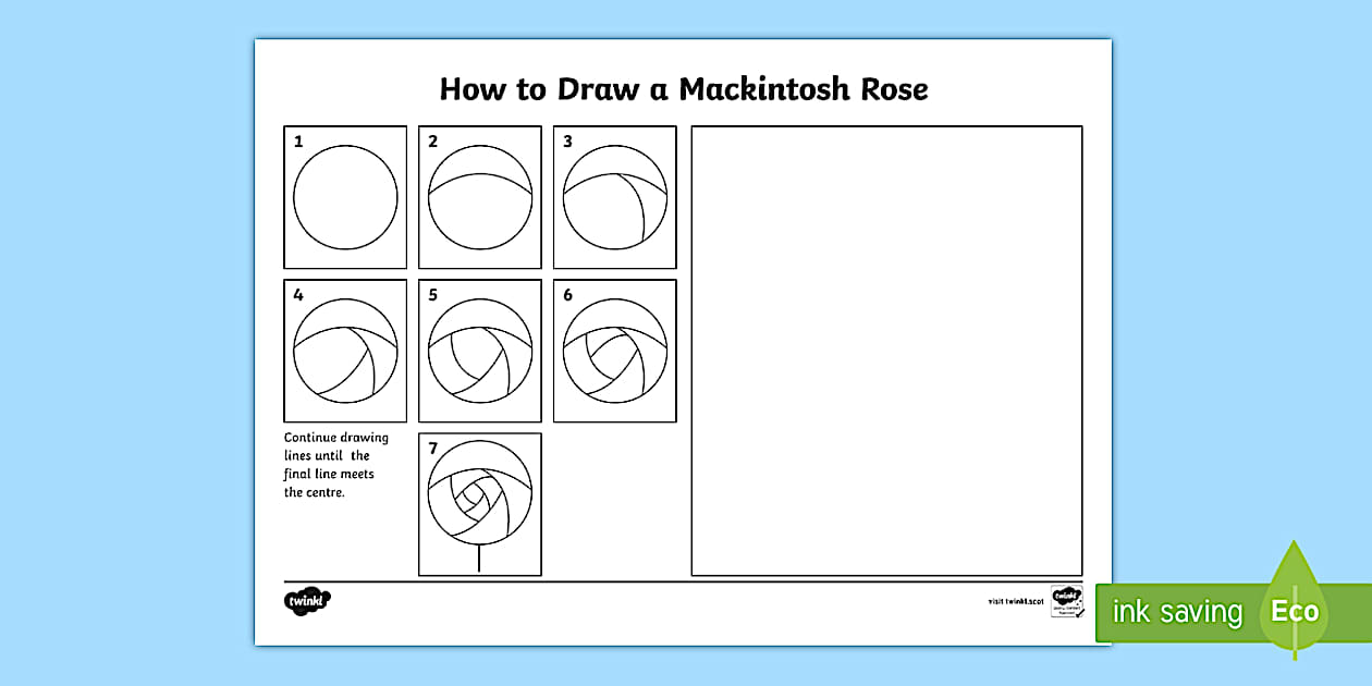 Charles Rennie Mackintosh Rose Art | CfE Resources | Twinkl