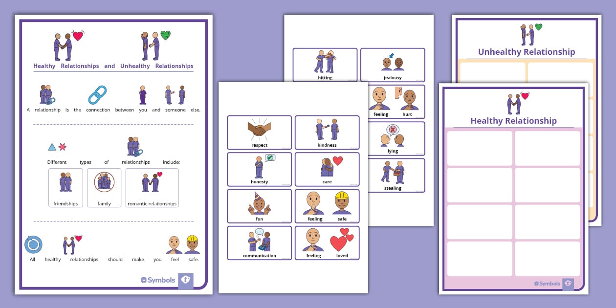 Twinkl Symbols: Healthy and Unhealthy Relationships - Twinkl