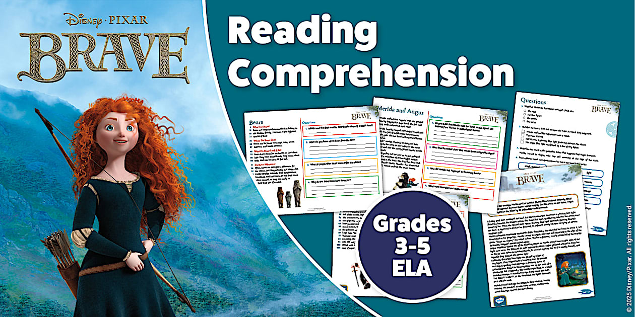 Brave: Reading Comprehension Pack for 3rd-5th Grade