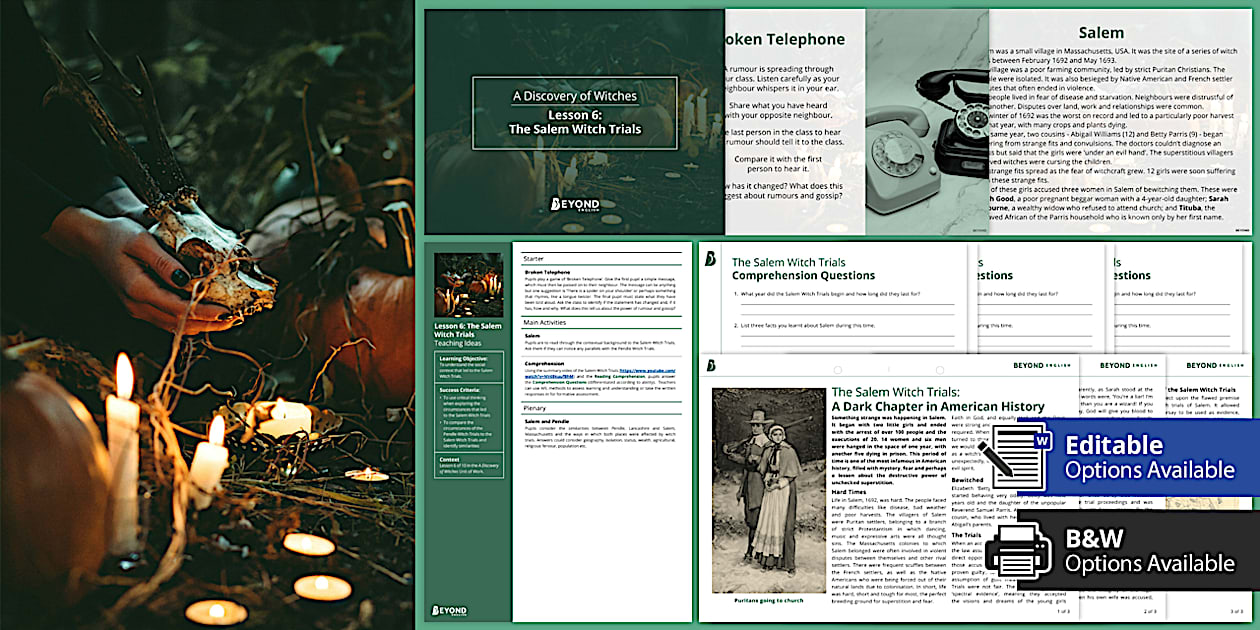 Witches Lesson 6: Salem (teacher made) - Twinkl