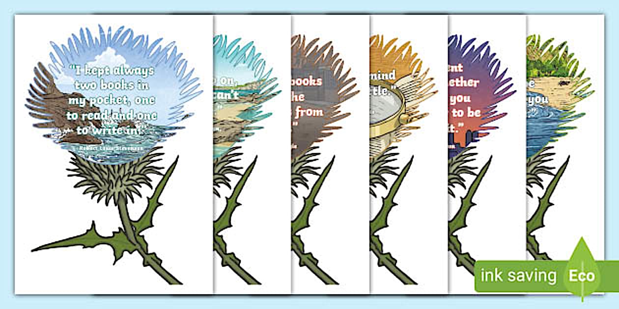 Scottish Thistle Quotes by Scottish Authors - CfE Resource