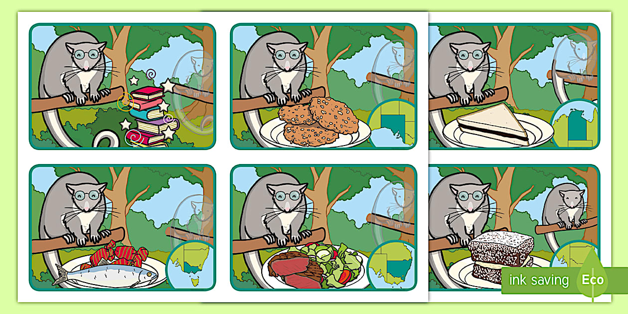 Story Sequencing Cards to Support Teaching on Possum Magic