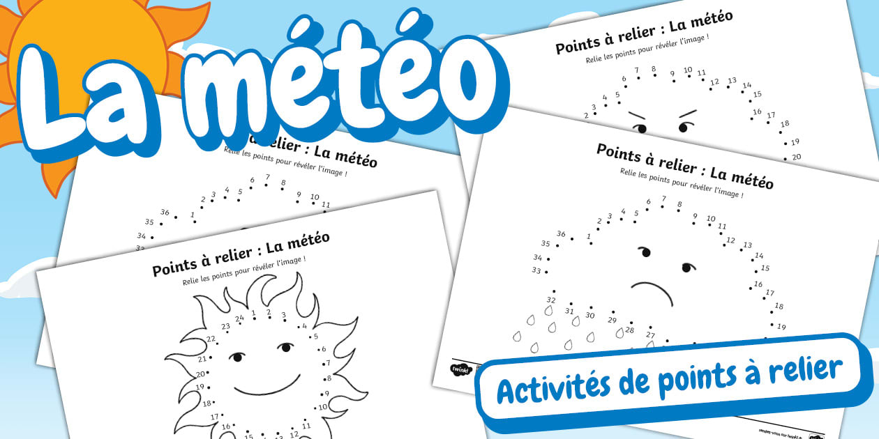 Points à relier : La météo