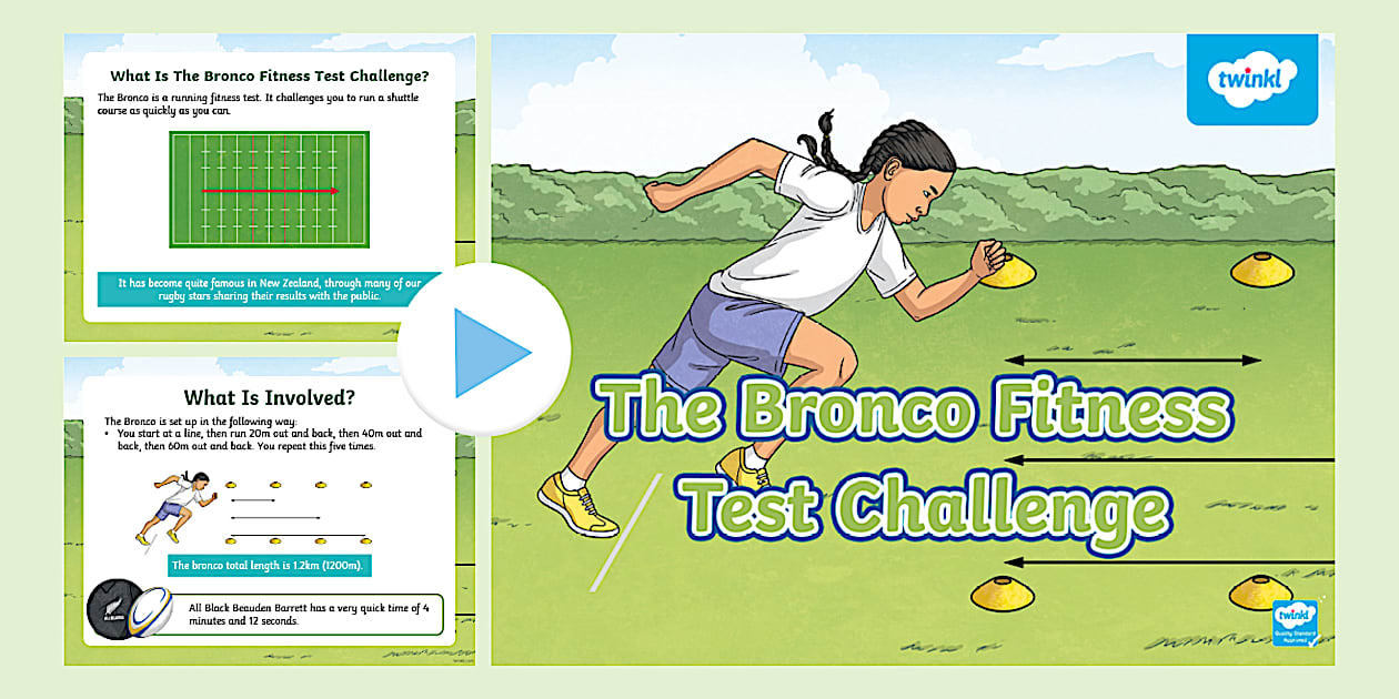 Bronco Fitness Test Challenge Explanation PowerPoint