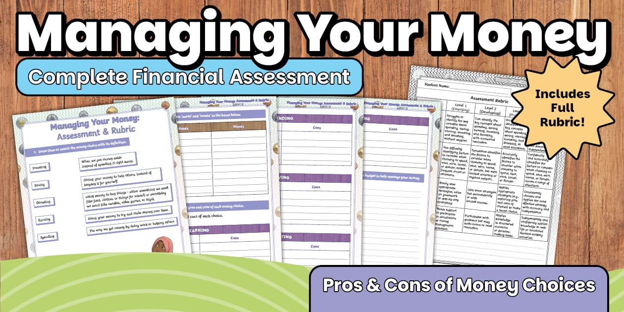 Money Assessment Sheet & Rubric