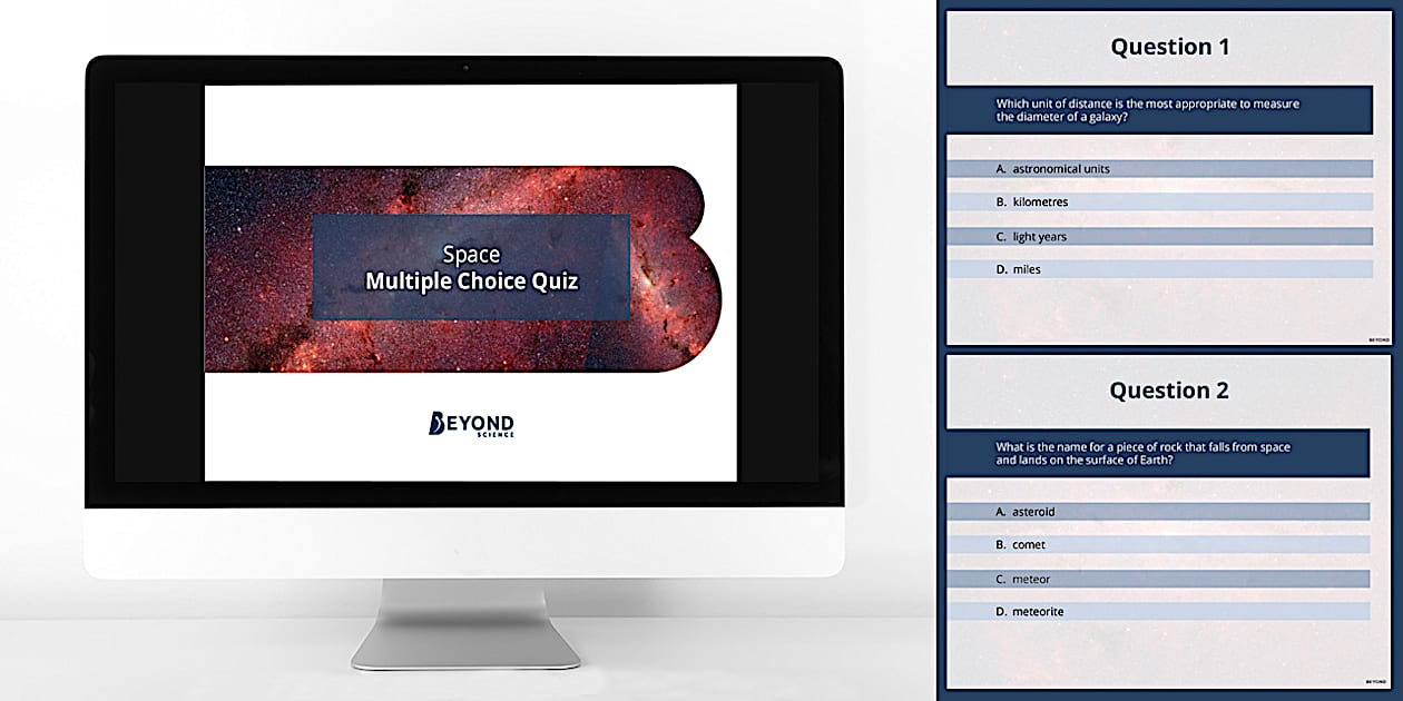 KS3 Space Multiple Choice Quiz (Lehrer gemacht) - Twinkl