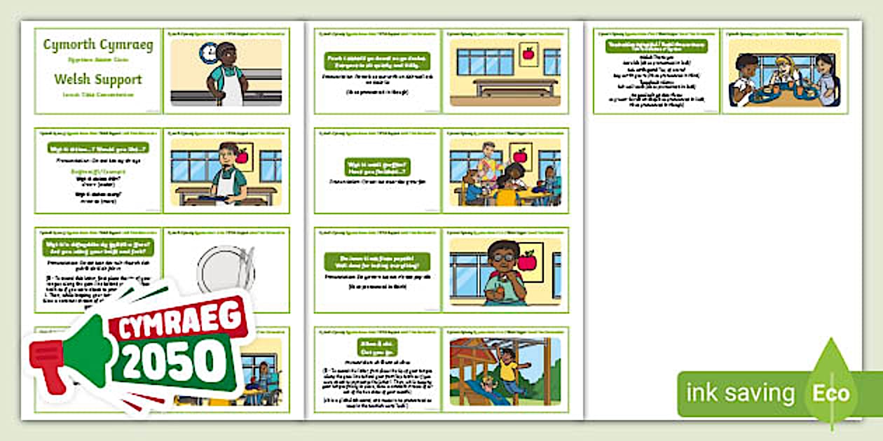 Lunchtime Welsh Conversation Support Lanyards