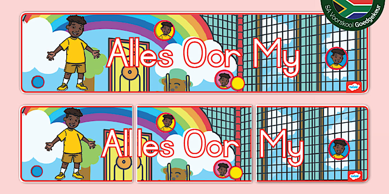 Alles Oor My Vertoonbanier (l'enseignant a fait) - Twinkl