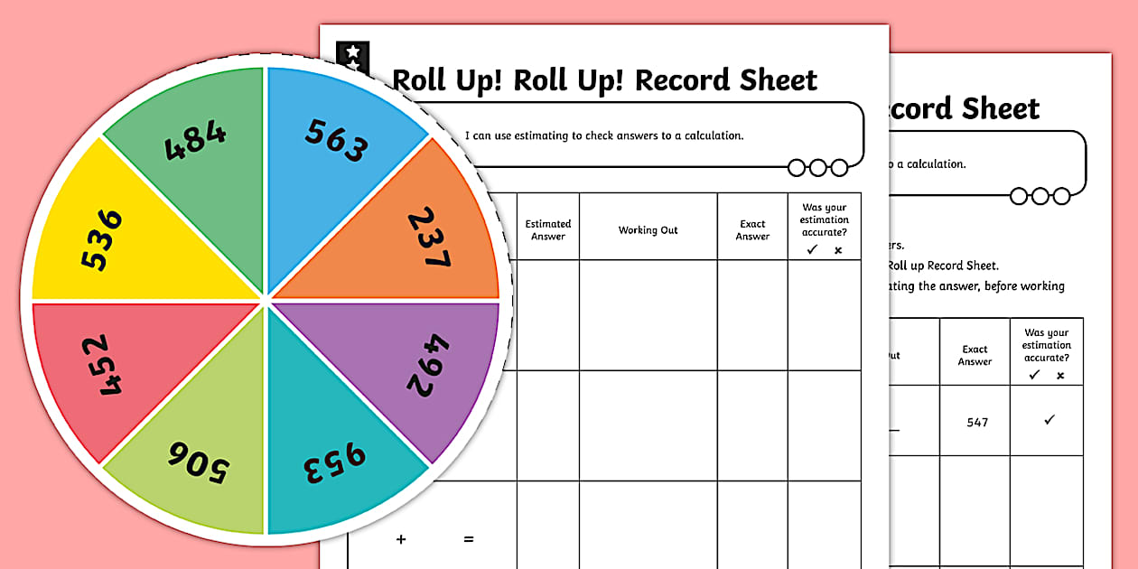 Estimation Adding and Subtracting Calculations Worksheet / Worksheet