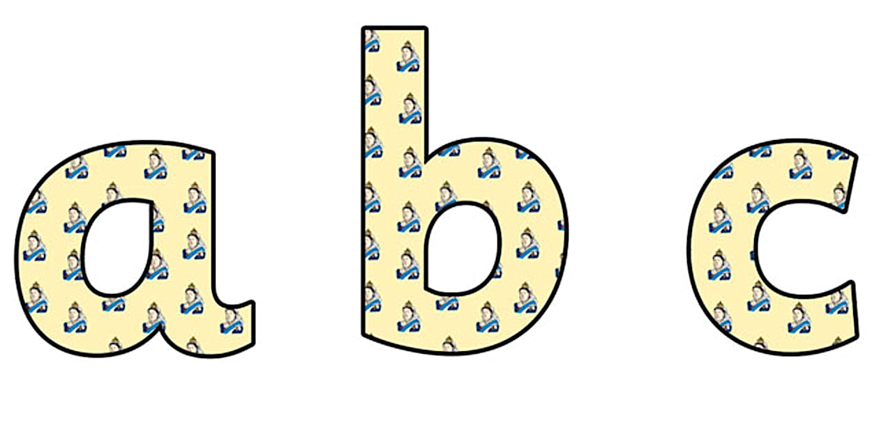 Cursive Queen Victoria Themed A4 Display Lettering - Twinkl