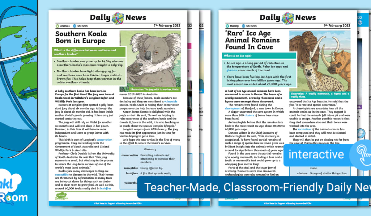 Weekly Comprehension Pack - Twinkl NewsRoom - Twinkl