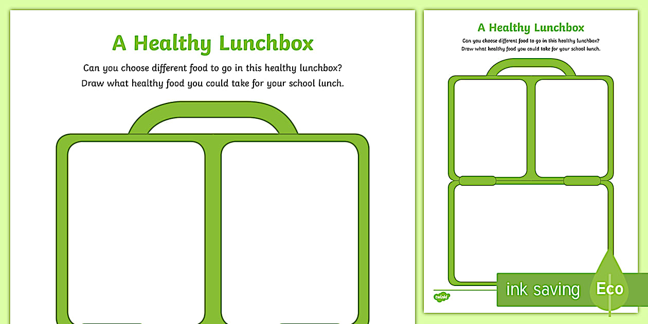 Healthy Eating Lunch Box Activity | Printable | Twinkl