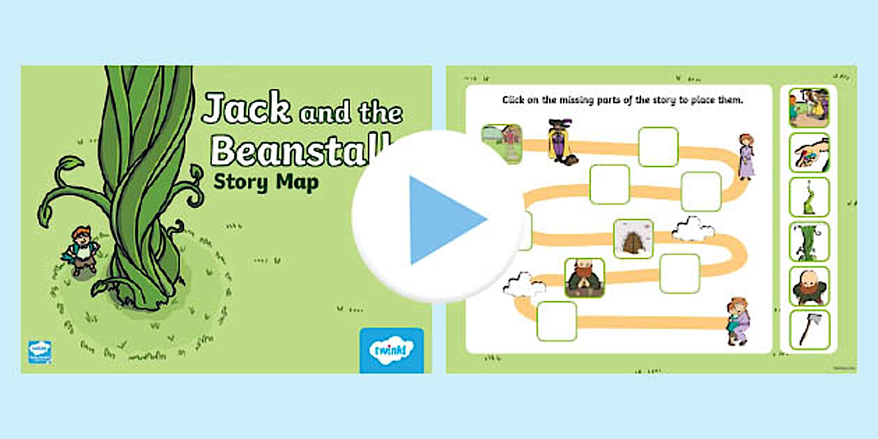 Jack and the Beanstalk Story Map PowerPoint - Twinkl