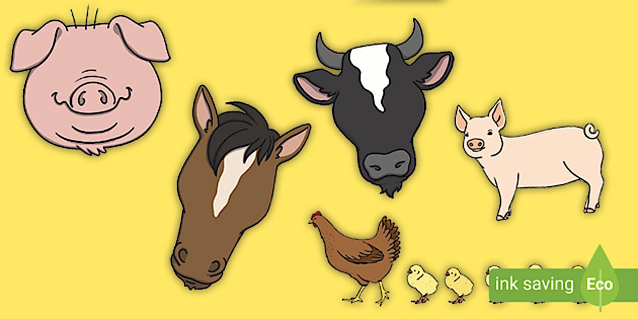 Farm Animals Booth Props (teacher made) - Twinkl