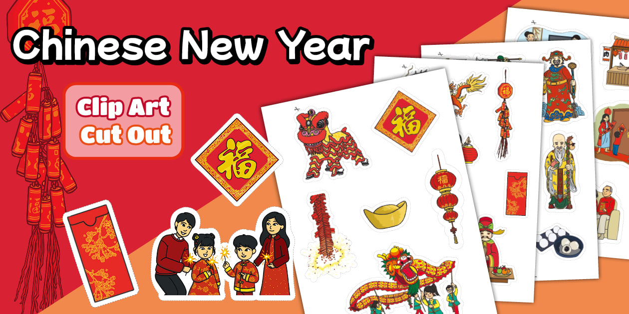Chinese New Year Clip Art Cut-Outs