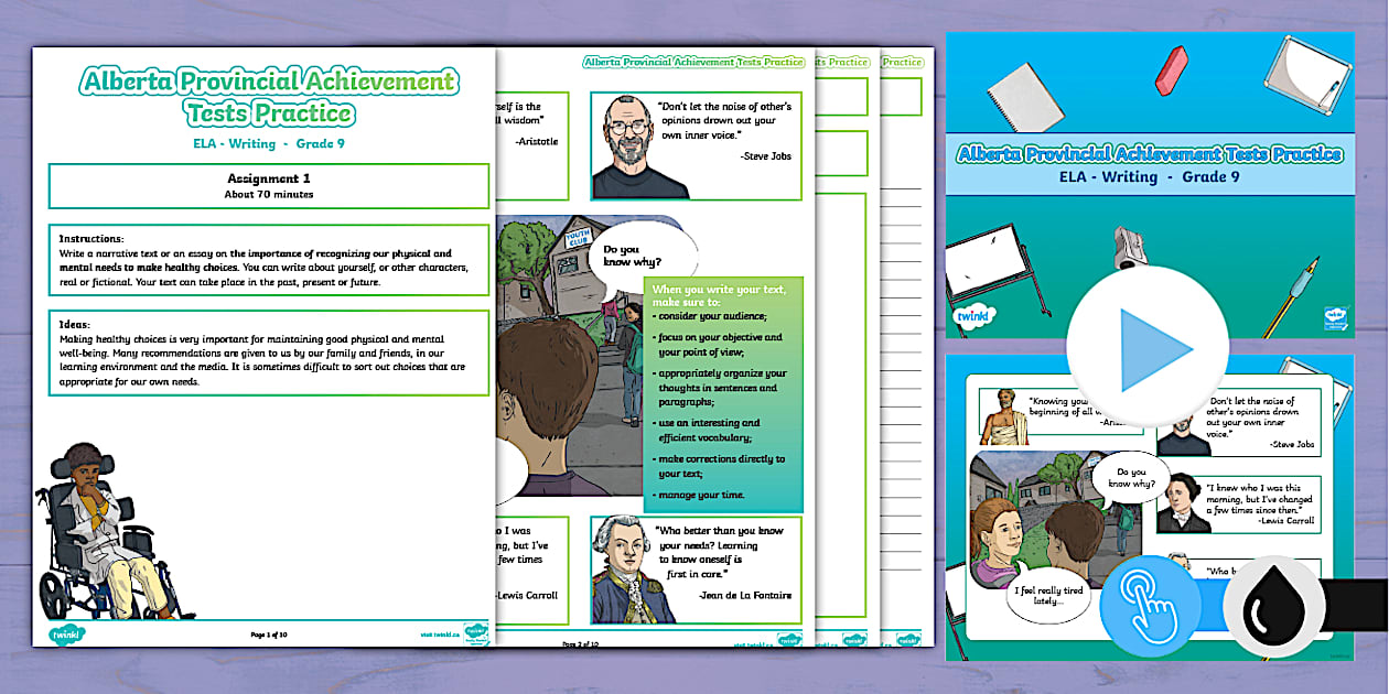 AB Testing Practice Grade 9 English Writing 2