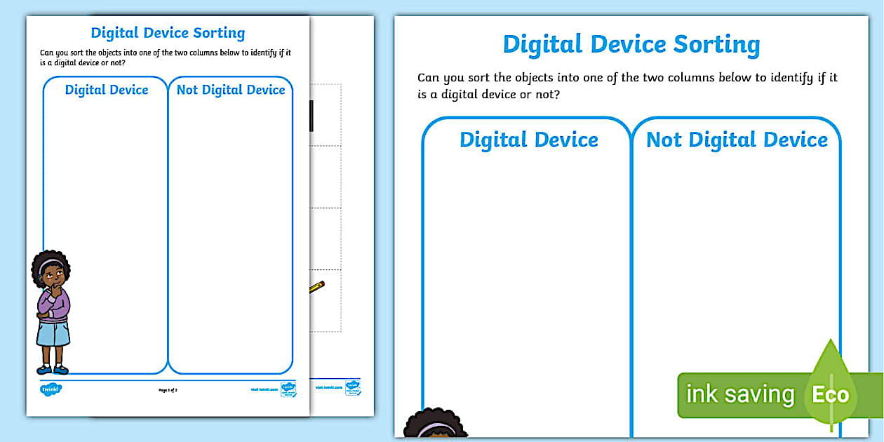KS1 Digital Device Sorting Activity (teacher made) - Twinkl