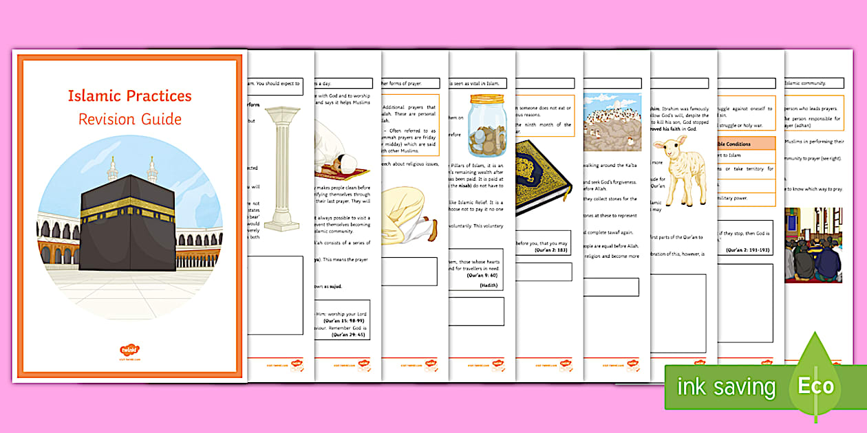 Islamic Practices GCSE Revision Guide - Twinkl