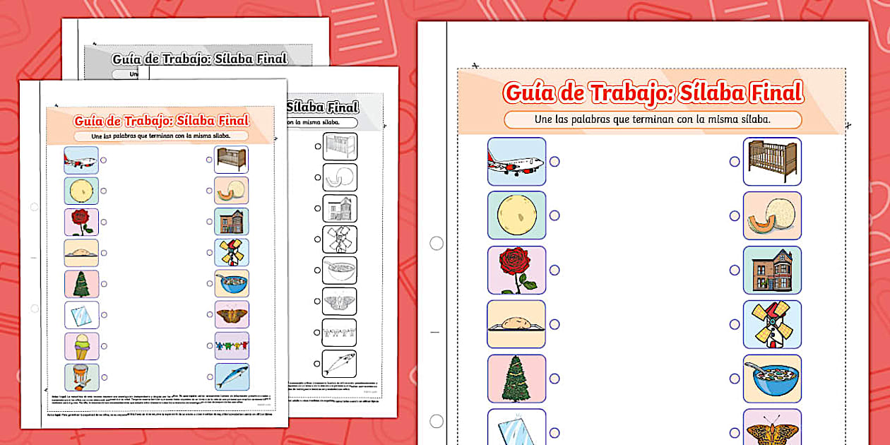 Guía de Trabajo: Sílaba Final