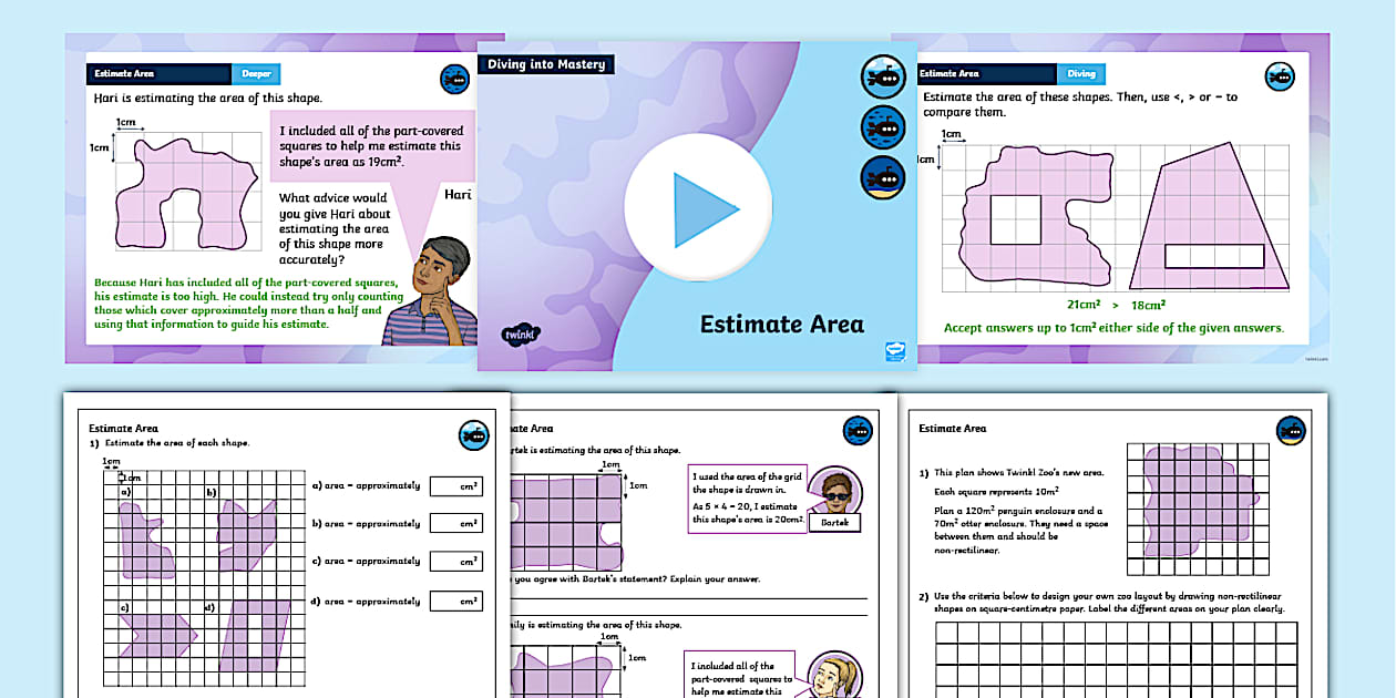 👉 Irregular Shape Area Calculator | Maths Mastery | Twinkl KS2