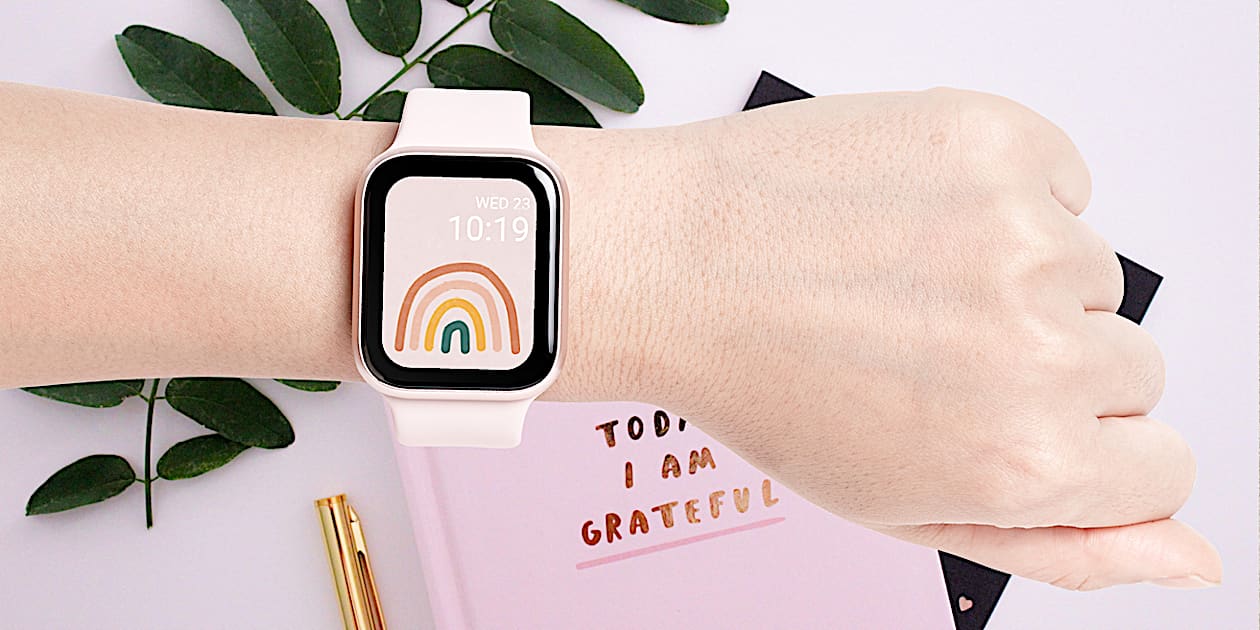Muted Boho Rainbow Smartwatch Wallpaper (teacher made)