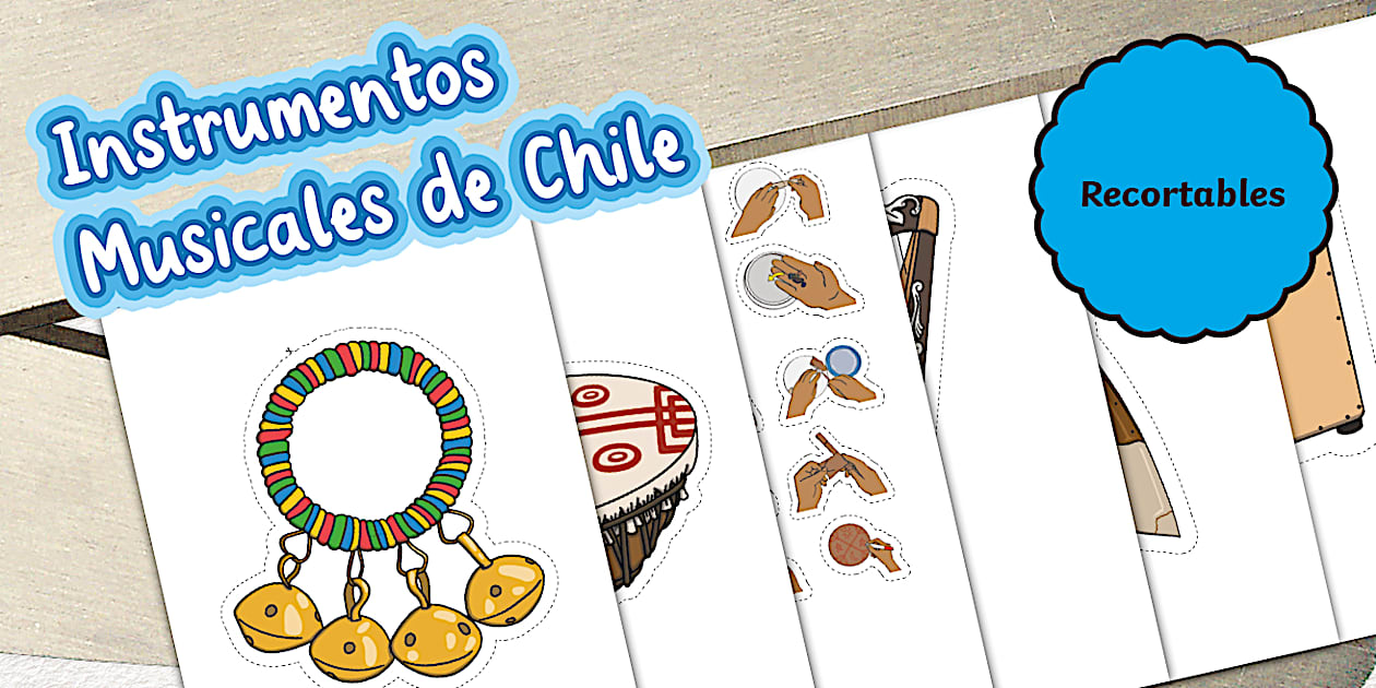 Recortables: Instrumentos Musicales de Chile