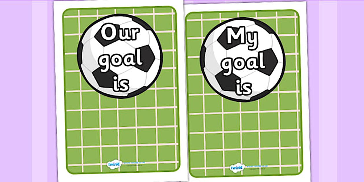 Going For Goals Editable (teacher made) - Twinkl