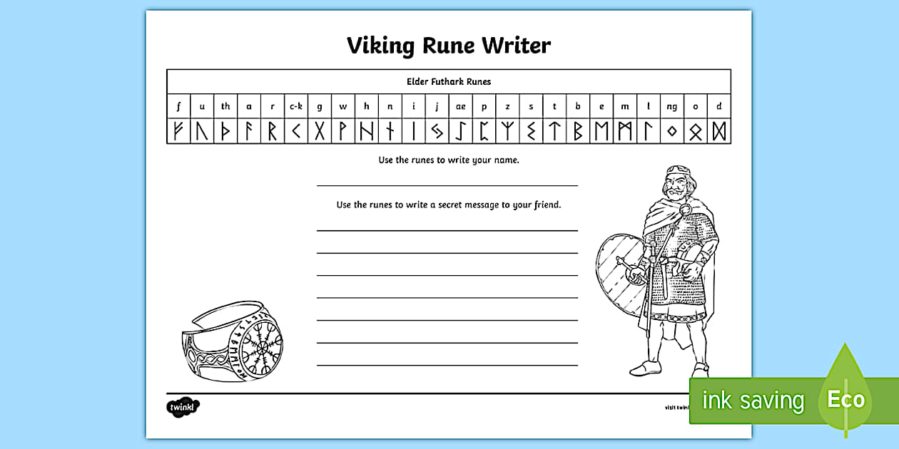 Viking Alphabet Worksheet | Primary Resources | KS2 - Twinkl