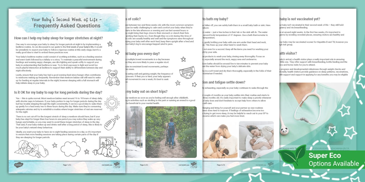 Your Baby's Second Week of Life – Frequently Asked Questions