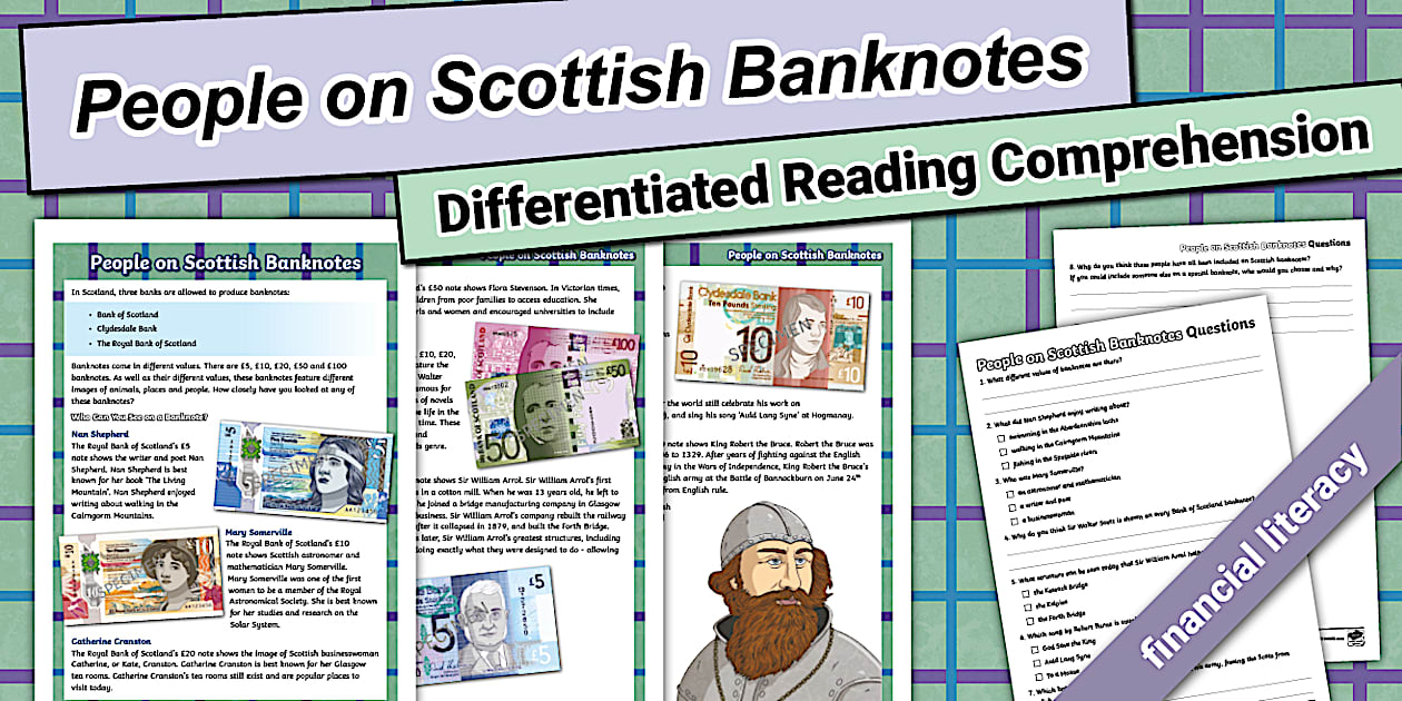 People on Scottish Banknotes Differentiated Comprehension