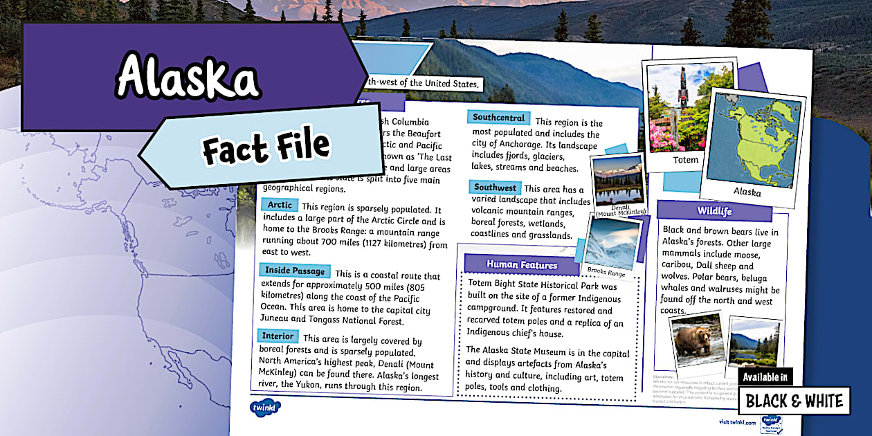 Alaska Fact File - KS2