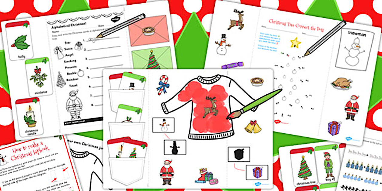 Early Year Christmas Lapbook Creation Pack - Twinkl