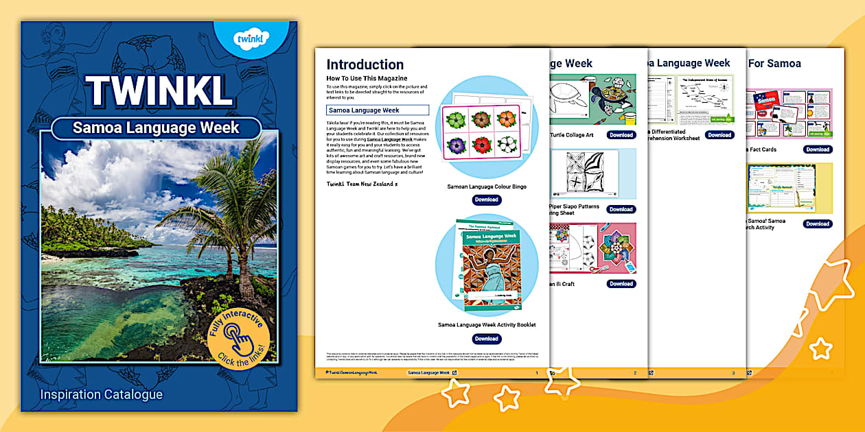 Samoa Language Week Inspiration Interactive Catalogue
