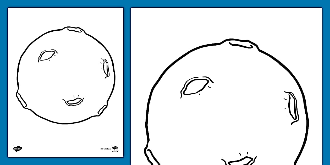 Moon Colouring Page | Twinkl CA (teacher made) - Twinkl