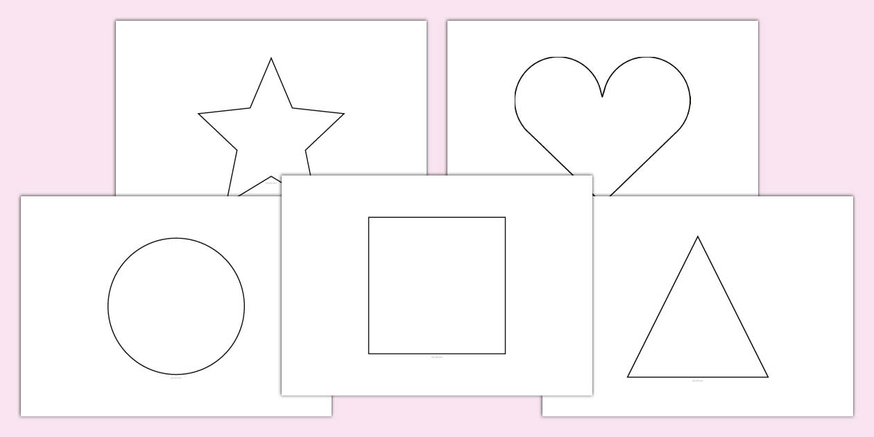 Shapes Stencil Set (teacher made) - Twinkl