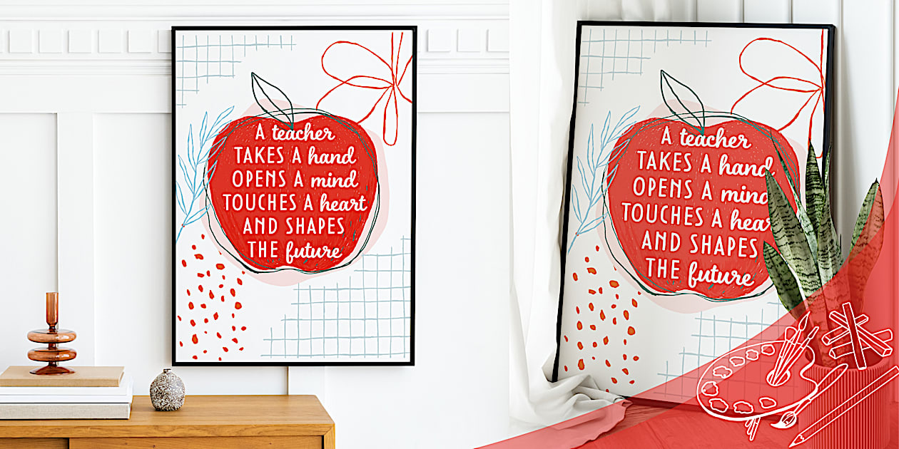 Inspirational Teacher Quote Poster | Twinkl Art Gallery