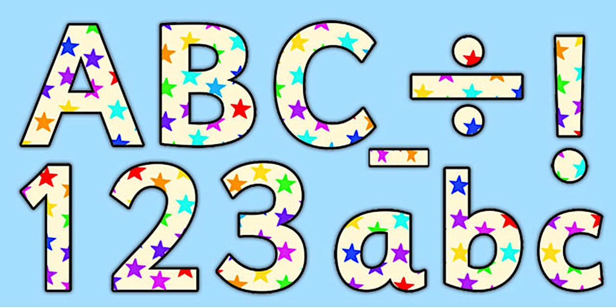 Cursive Star of the Week Small Lowercase Display Lettering