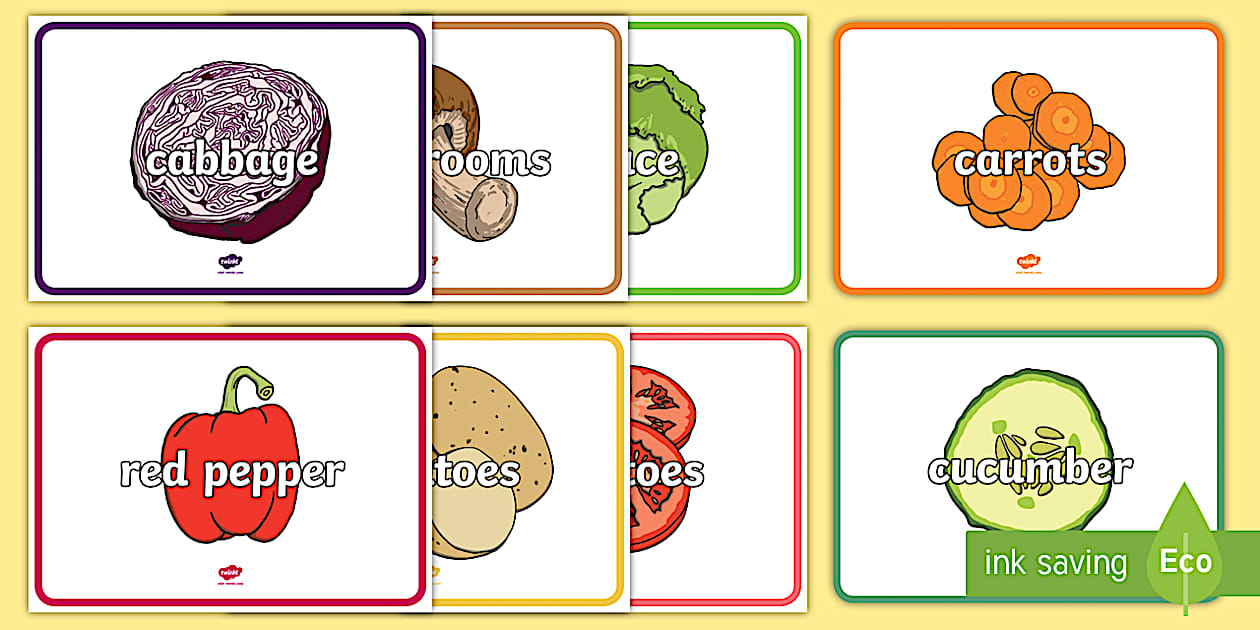 Cursive Supermarket Vegetable Role-Play Signs (teacher made)