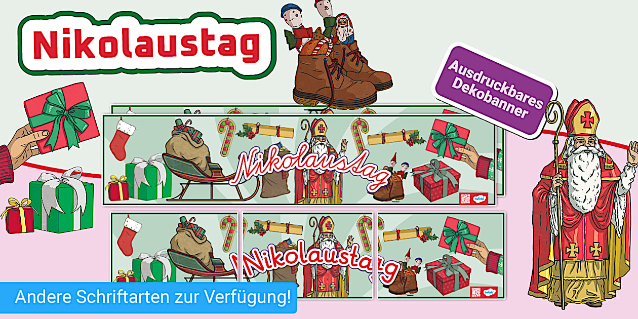 Nikolaustag - Banner - Twinkl Deutschland