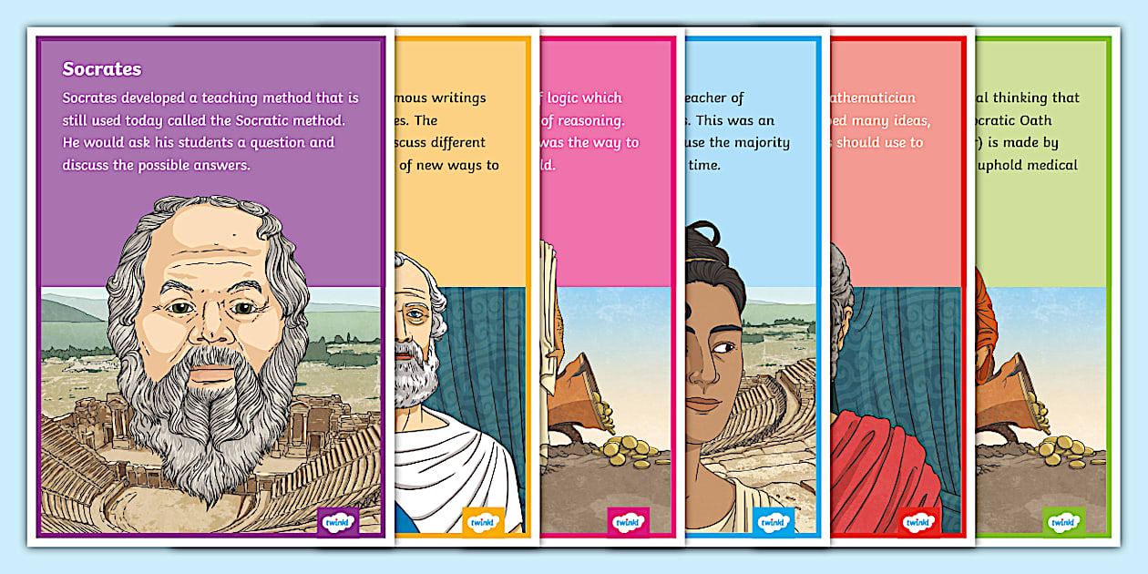 Names of Greek Philosophers Display Poster Pack - Twinkl