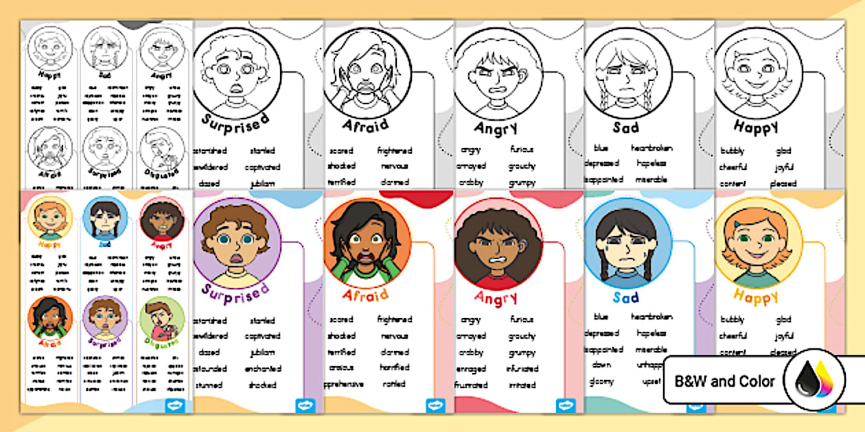 Name Your Feelings Posters (Teacher-Made) - Twinkl