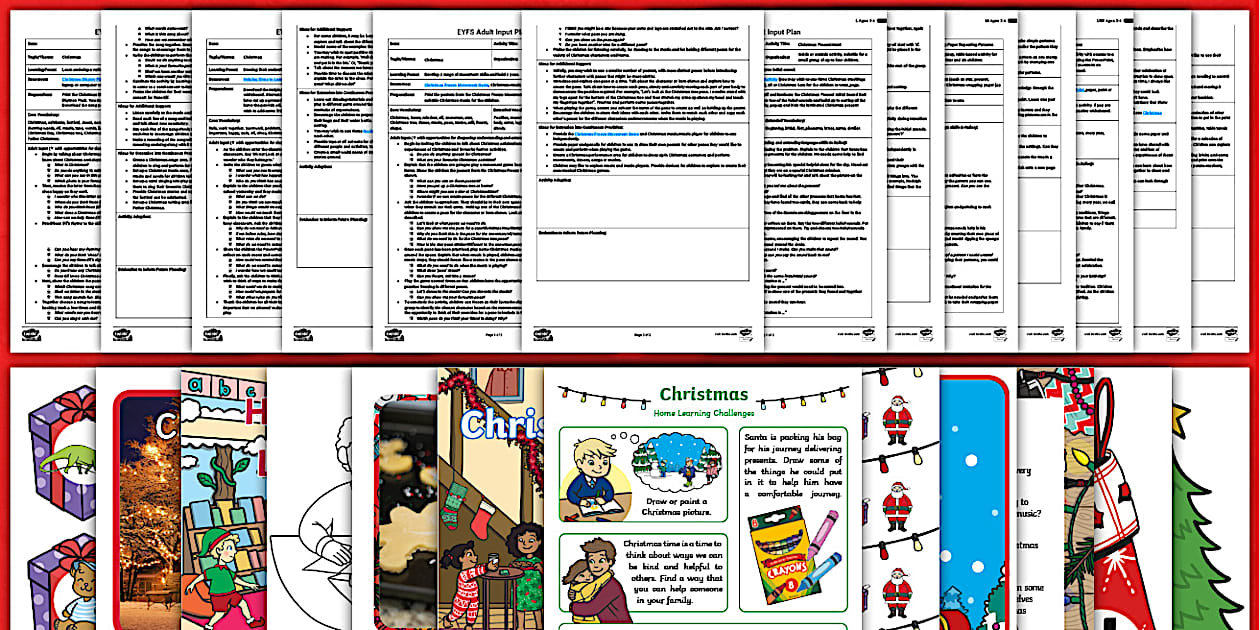 EYFS Christmas Adult Input Planning and Pack (Ages 3-4)