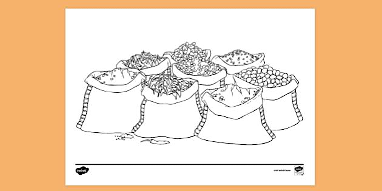 Cooking Spices Colouring | Colouring Sheet - Twinkl
