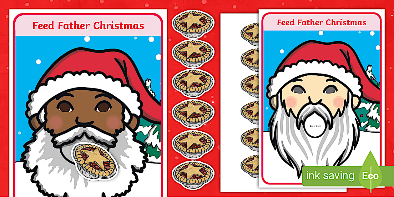 Feed Father Christmas- Christmas Counting Activities