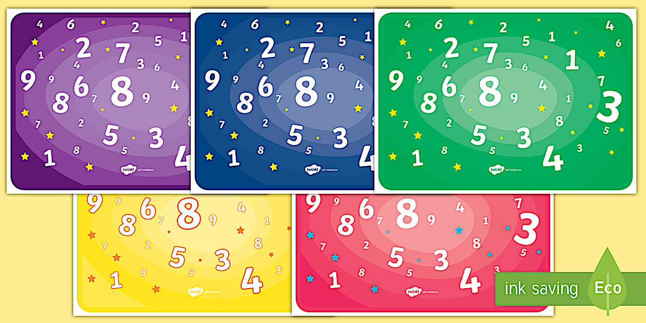 Maths-Themed Editable Template Display Posters - Twinkl