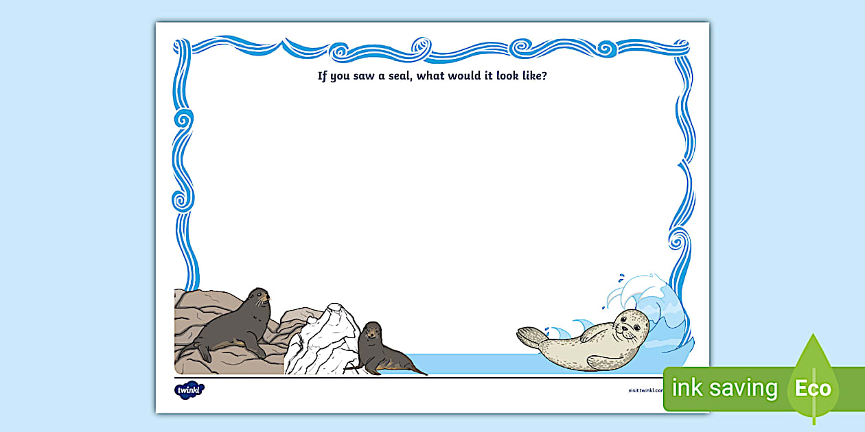 Free Seal Drawing Prompt Activity for Kids: Download now!