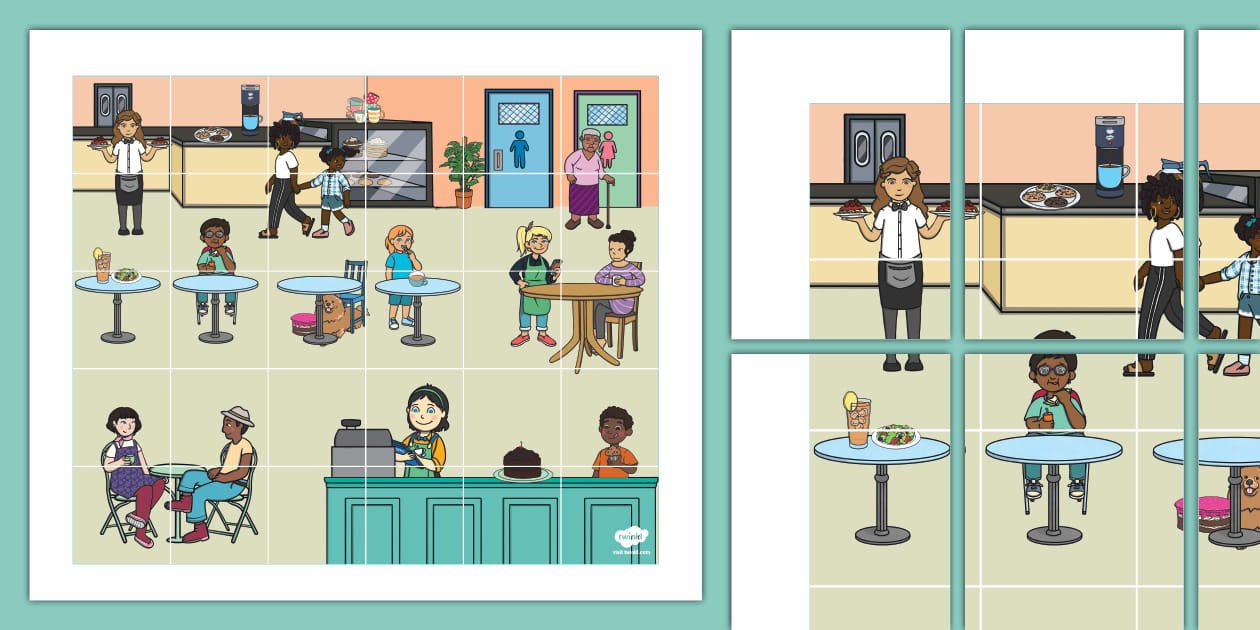 * NEW * Cafe-Themed Mat (Compatible with Bee-Bot) - Twinkl